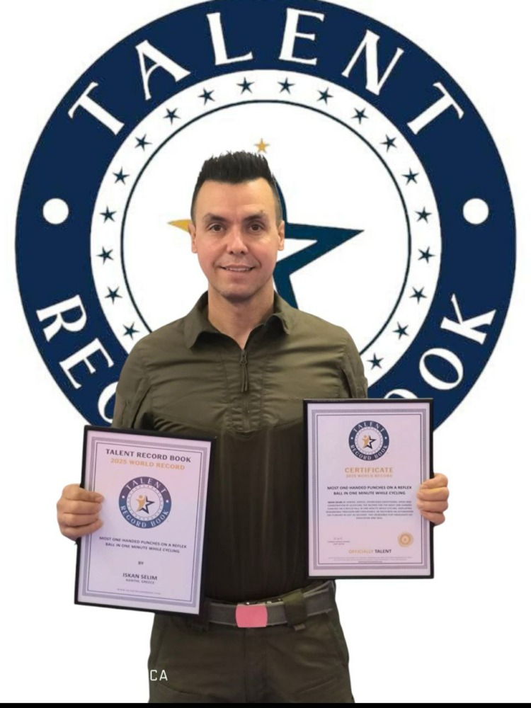 Ο Ισκάν Σελήμ Κατακτά το Παγκόσμιο Ρεκόρ στο Talent Record Book